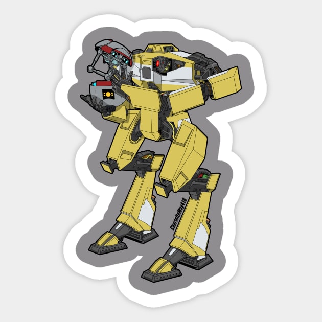 Gortys x Loader Bot - Borderlands - Sticker | TeePublic Gortys x Loader Bot - Borderlands - Sticker | TeePublic